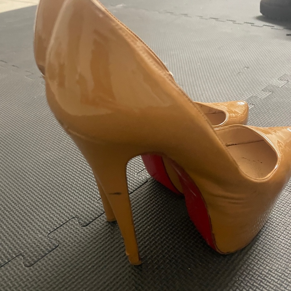 Christian Louboutin Extra High Platform Heels - Gem